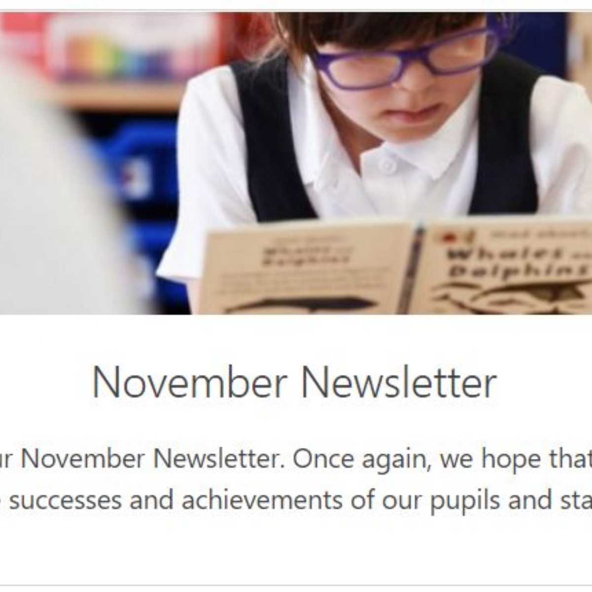 Godmanchester Community Academy - November News